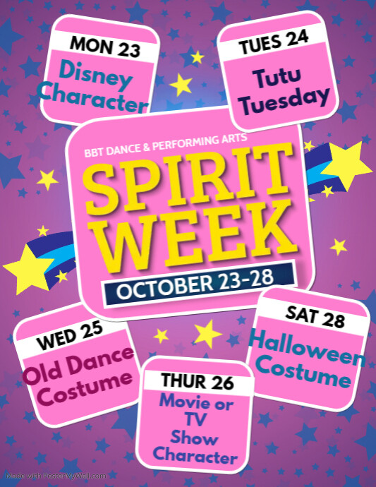 Spirit Week | PosterMyWall
