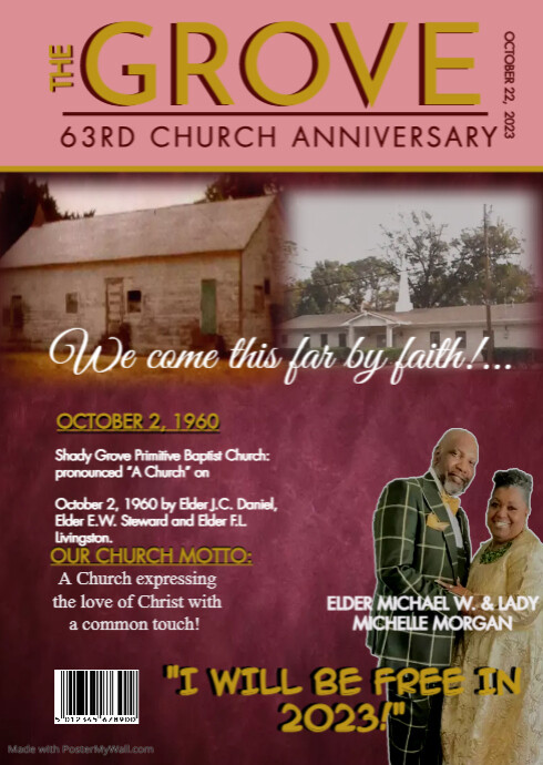 church anniversary magazine cover | PosterMyWall