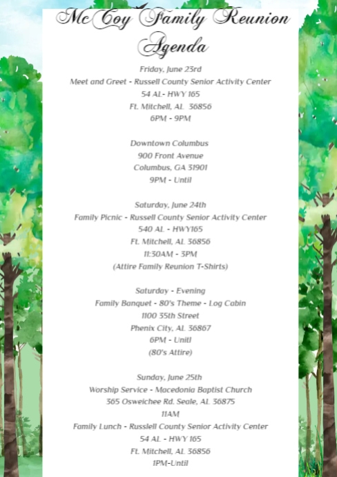 Copy of family reunion a4 | PosterMyWall