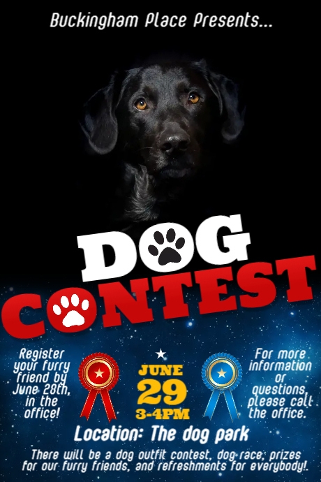 Dog Contest | PosterMyWall