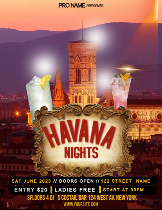 Cuban Night Party | PosterMyWall