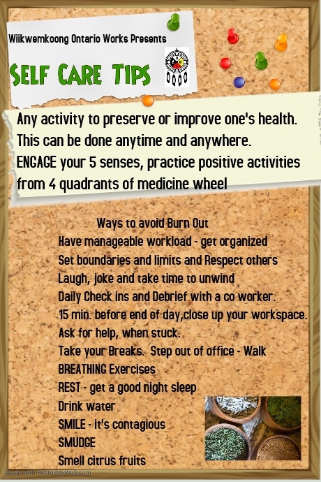 Copy of self care Bulletin | PosterMyWall