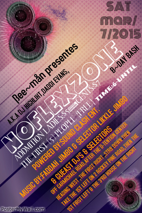 ßee~man presents NO FLEX ZONE flyer | PosterMyWall