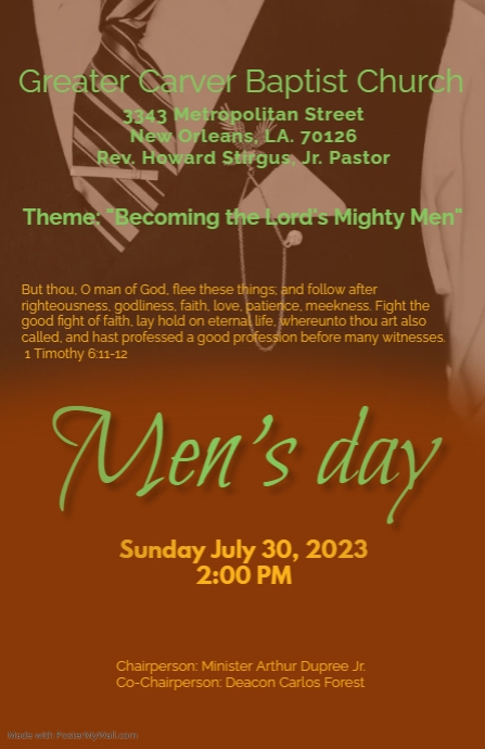 Men's day flyer | PosterMyWall