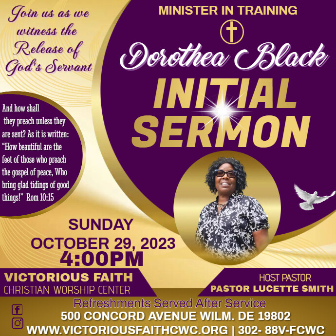 initial sermon.dblack | PosterMyWall