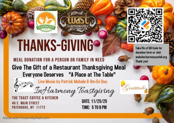 Copy of Thanksgiving Dinner Postcard Template | PosterMyWall