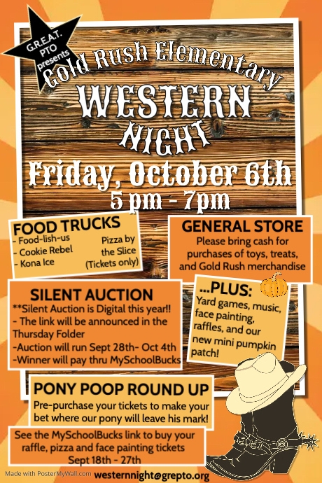 Copy of GRE Western Night Flyer 2021 | PosterMyWall