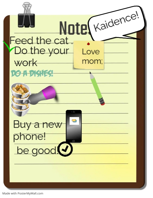 Notes template | PosterMyWall