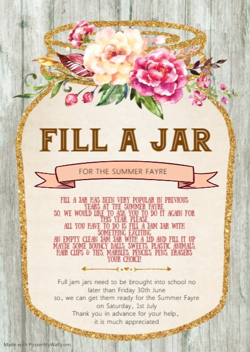 Copy of Copy of Mason jar birthday party theme invitation | PosterMyWall