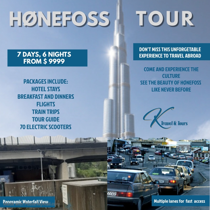 Copy of Copy of Dubai Tour Packages Flyer Template | PosterMyWall
