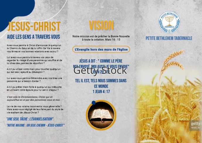 Brochure d'évangélisation Recto | PosterMyWall