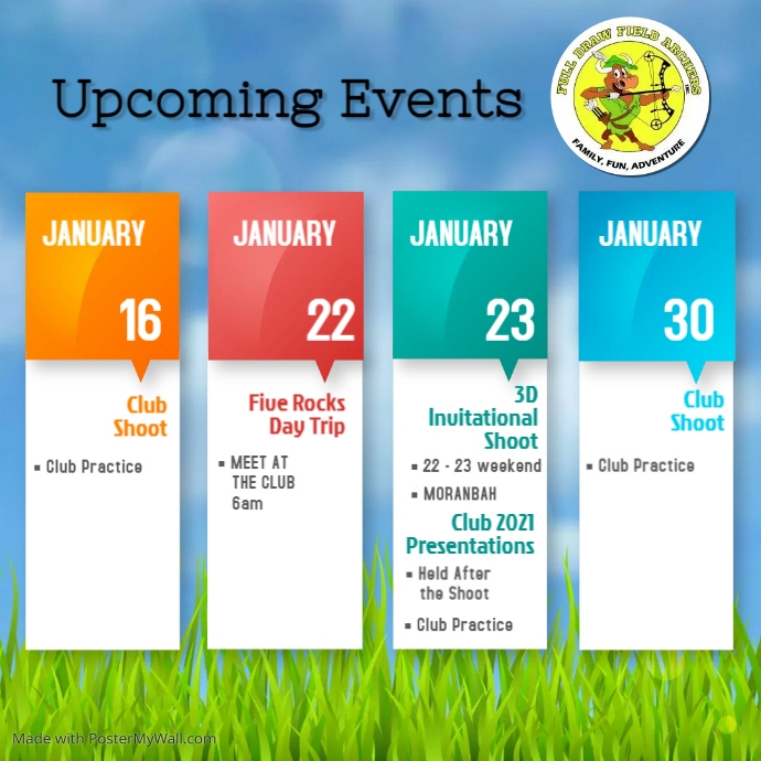 JAN Upcoming events | PosterMyWall