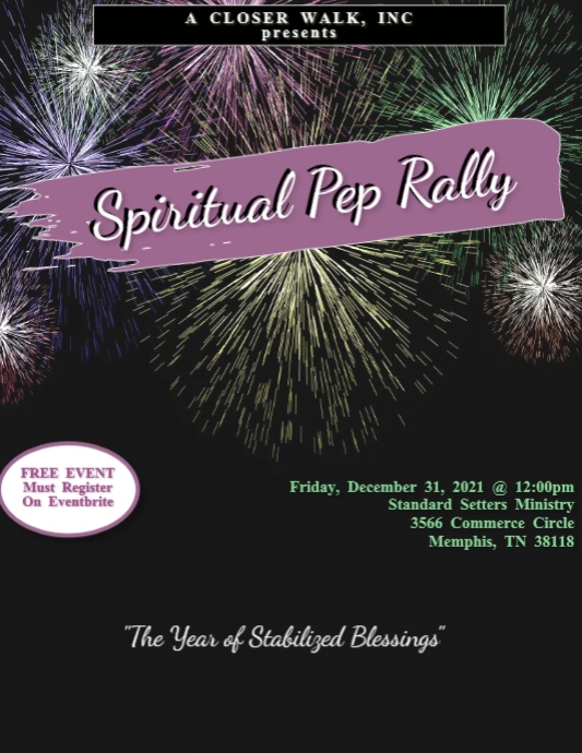 SPIRITUAL PEP RALLY | PosterMyWall