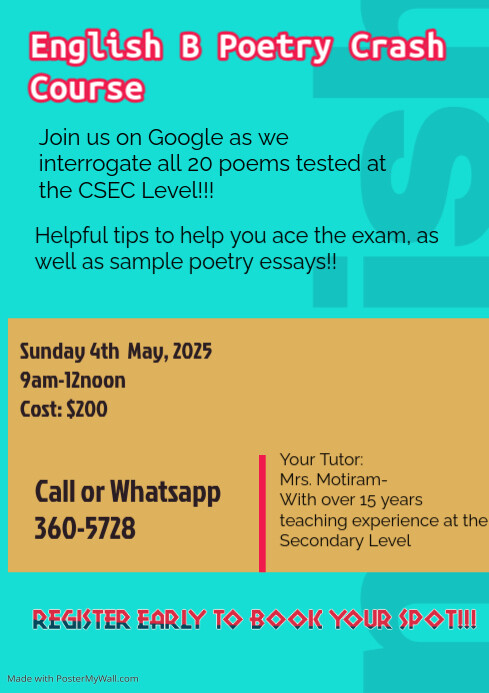 English Course Flyer | PosterMyWall