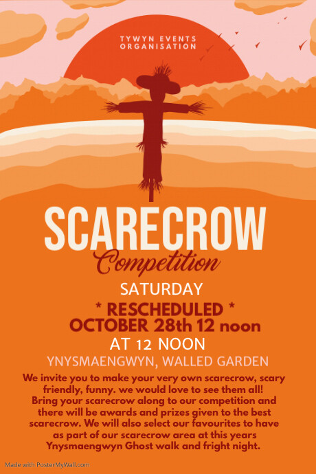 Build A Scarecrow Day Flyer Template | PosterMyWall