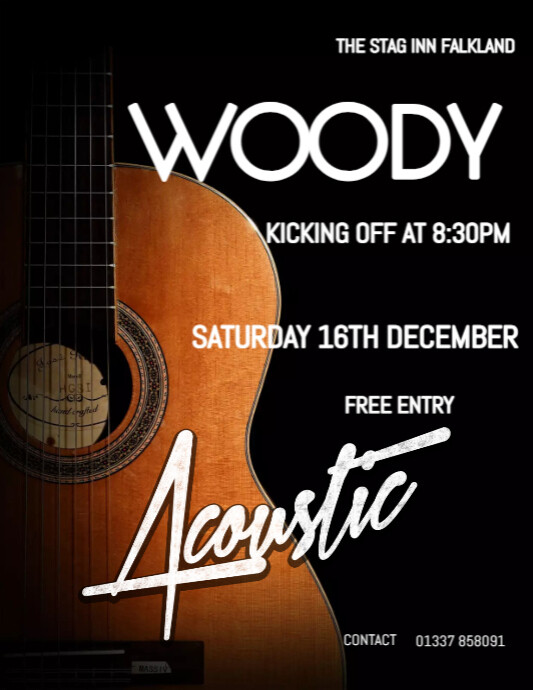 Acoustic Night Flyer | PosterMyWall