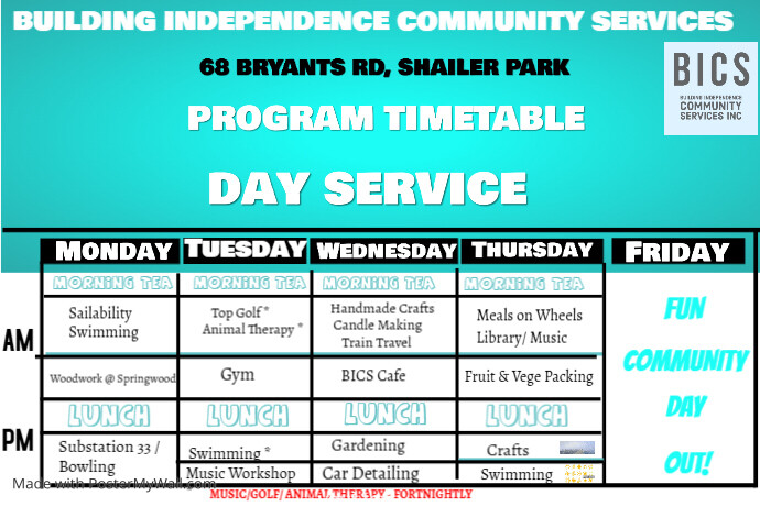 Program Timetable 2022 | PosterMyWall