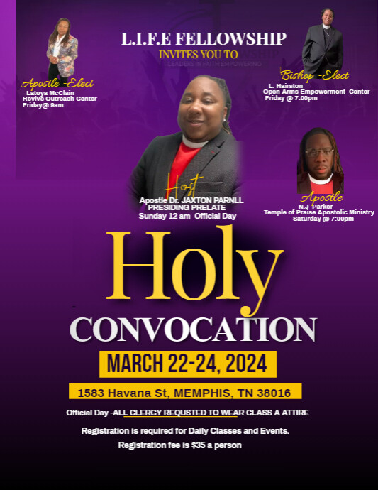 holy convocation | PosterMyWall