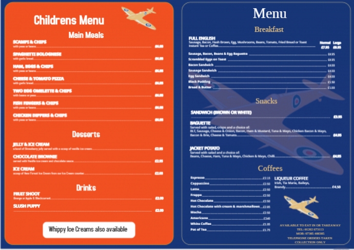 Copy of The Pilot Menu | PosterMyWall