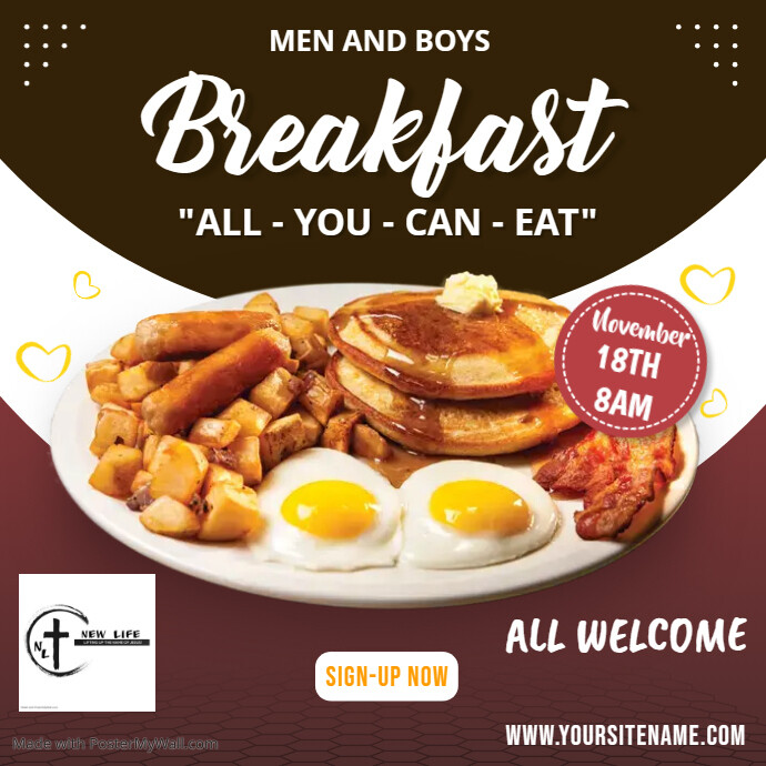 MENS BFAST JUNE | PosterMyWall