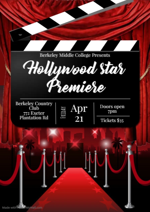 Template dance hollywood ball | PosterMyWall