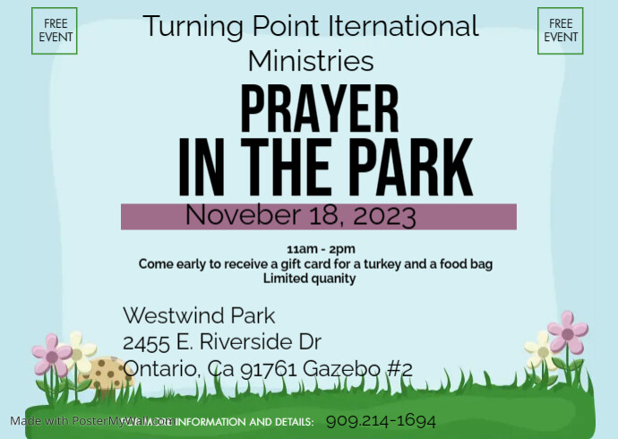 Park and praise,event,church praise (1) | PosterMyWall