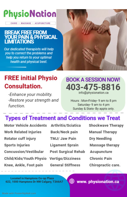 White Physical Therapy Flyer (2) | PosterMyWall