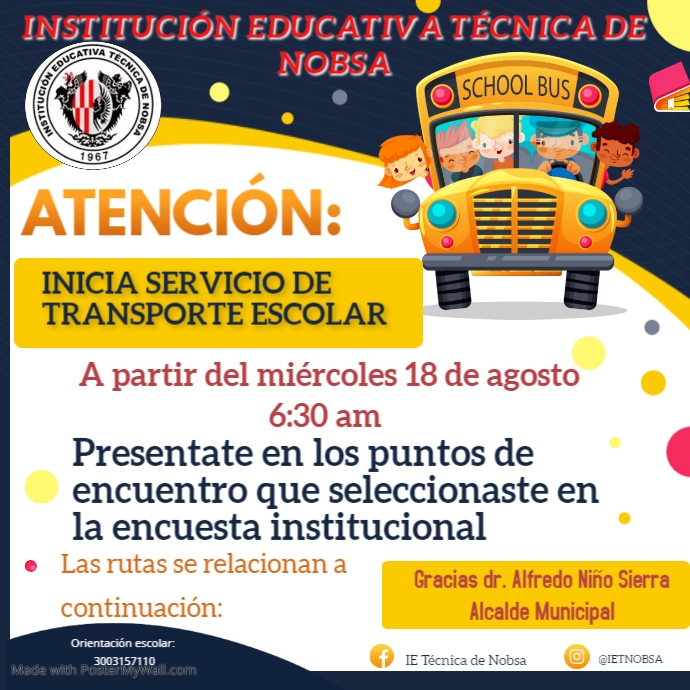 Copy of Copia de School bus driver hiring ad | PosterMyWall