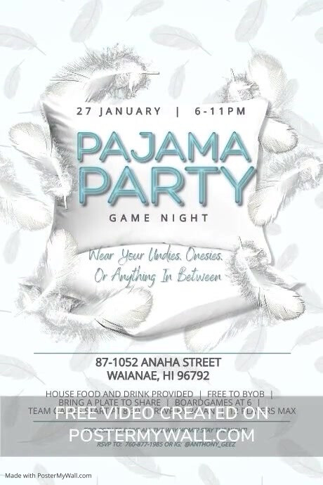 Pillow Fight Flyer Template | PosterMyWall