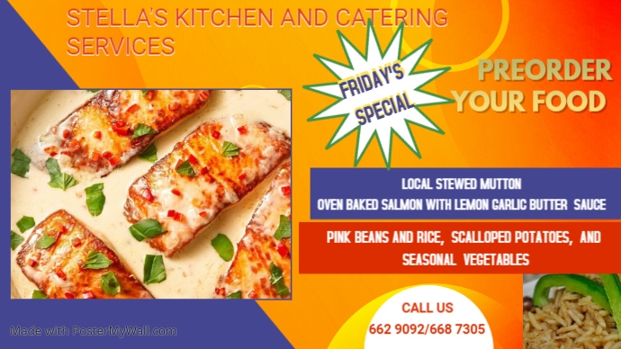 FRIDAY'S MENU | PosterMyWall