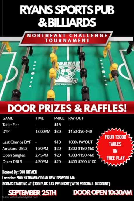 Copy of Foosball event poster | PosterMyWall