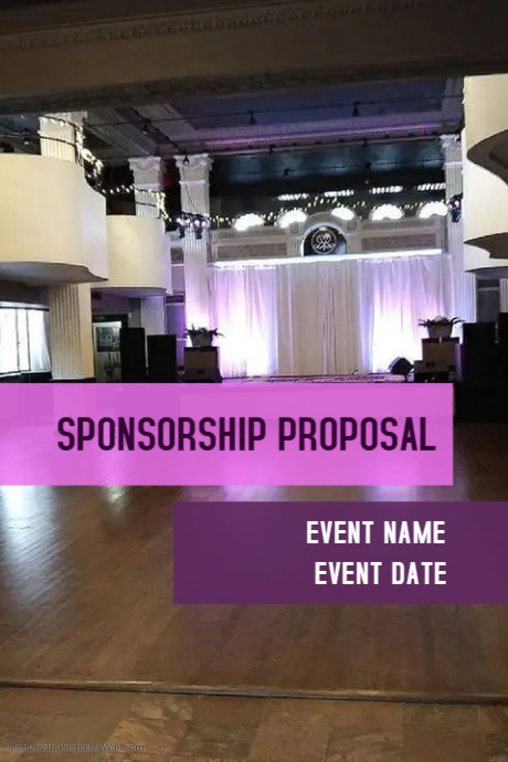 Event sponsorship proposal | PosterMyWall