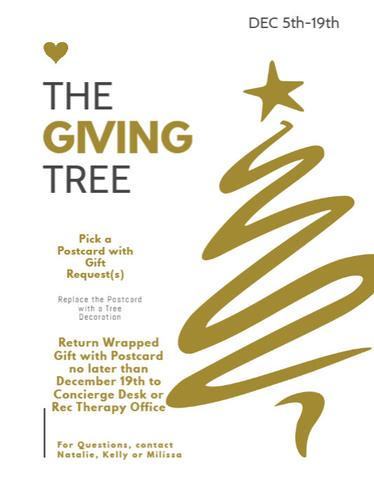 Christmas Giving Tree Flyer Template | PosterMyWall