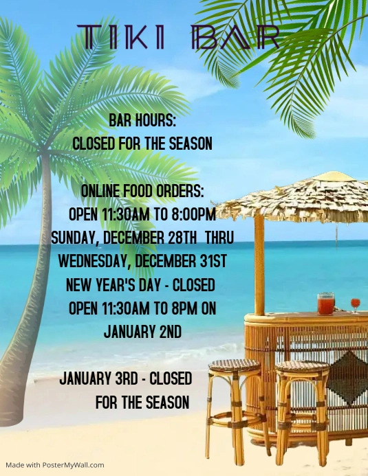 TIKI BAR | PosterMyWall