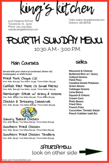 Summer Restaurant Menu Template (1) | PosterMyWall