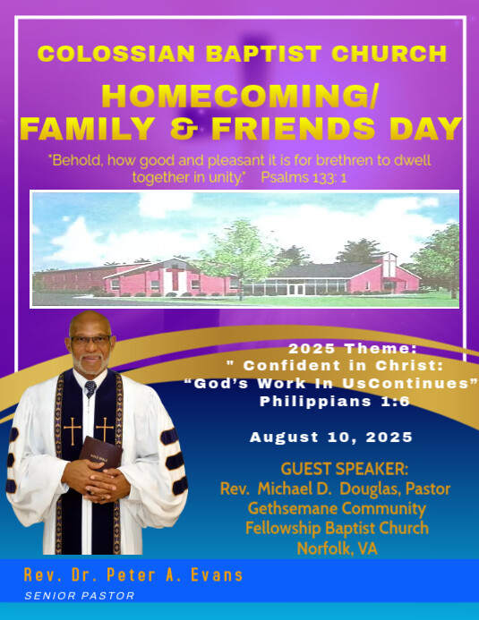 Homecoming Church Service | PosterMyWall