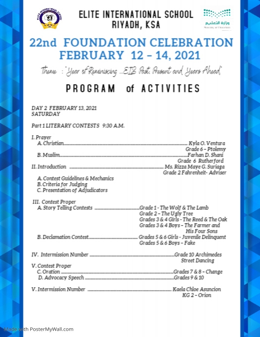 EIS PROGRAM page 2 | PosterMyWall