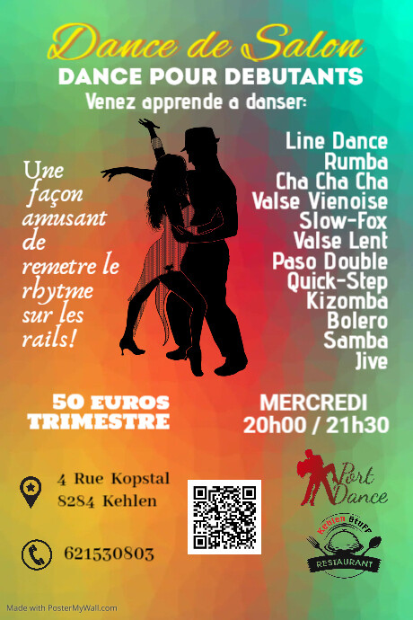 Copy of Ballroom dancing classes template | PosterMyWall