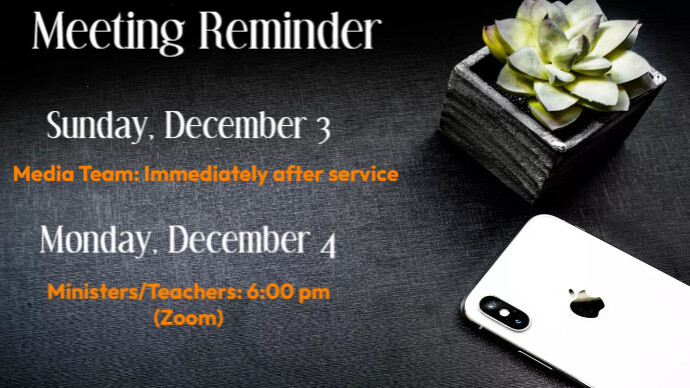 meeting time reminder | PosterMyWall