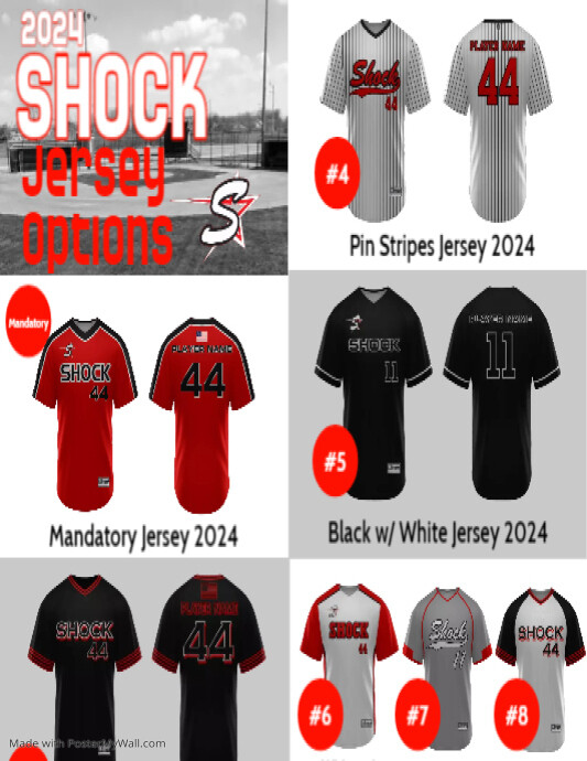 Copy of 2024 Shock Jersey Options | PosterMyWall