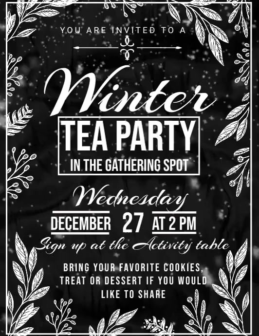 Winter Tea Party | PosterMyWall