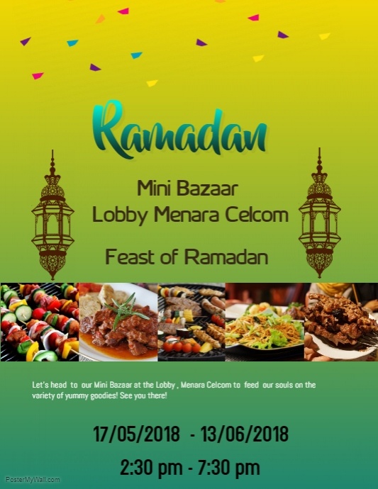 Copy of Ramadan Iftar Buffet Dinner Flyer Template | PosterMyWall