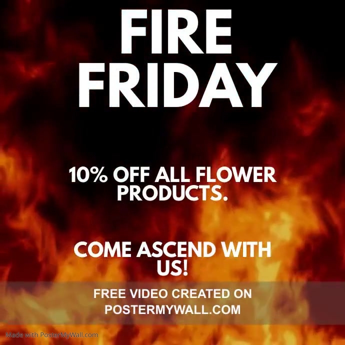 Black Friday Burning Fire video instagram ad | PosterMyWall
