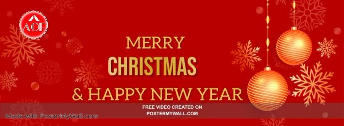 Copy of Copy of Red Merry Christmas Facebook Cover Photo | PosterMyWall