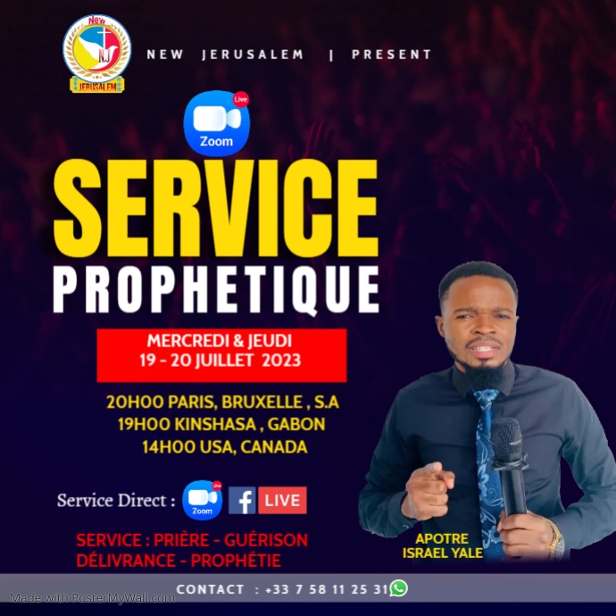 one hour with God flyer template (1) | PosterMyWall