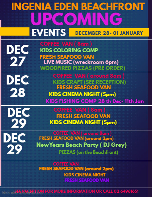 Upcoming Events | PosterMyWall