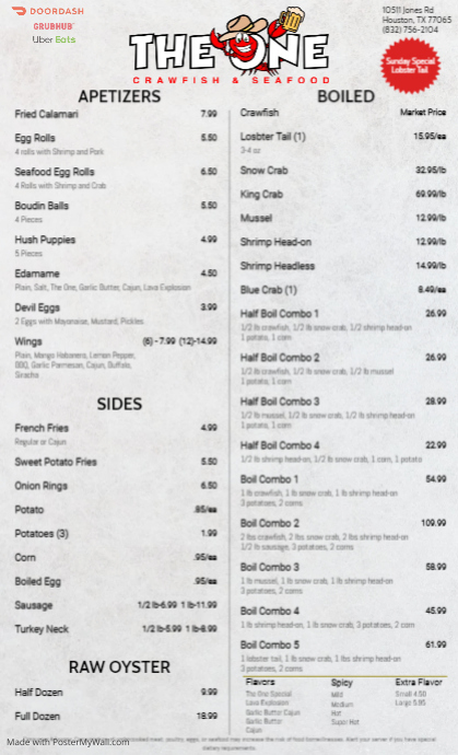 Front Menu | PosterMyWall