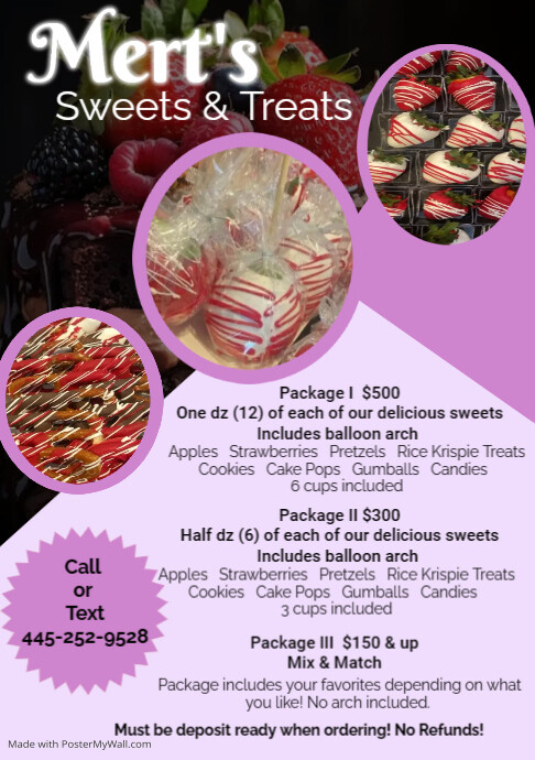 DESSERT CAKES BAKERS & PASTRIES FLYER AD | PosterMyWall