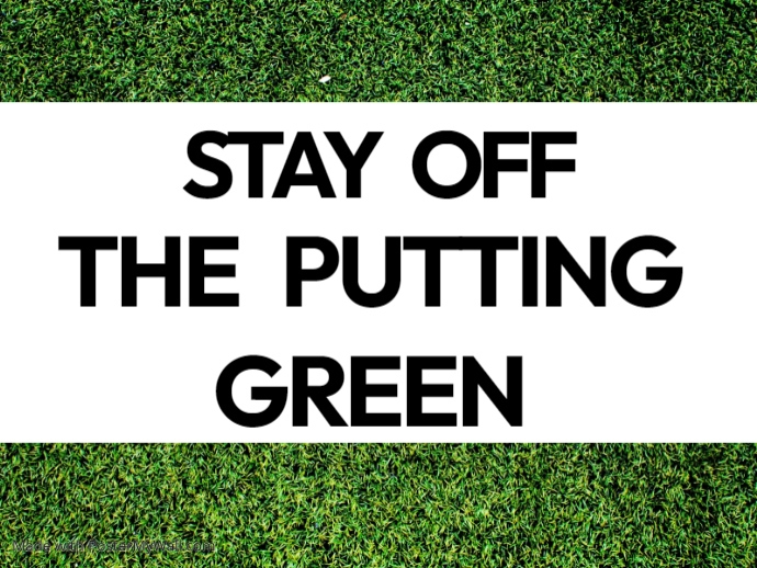 Copy of STAY OFF THE LAWN YARD SIGN | PosterMyWall