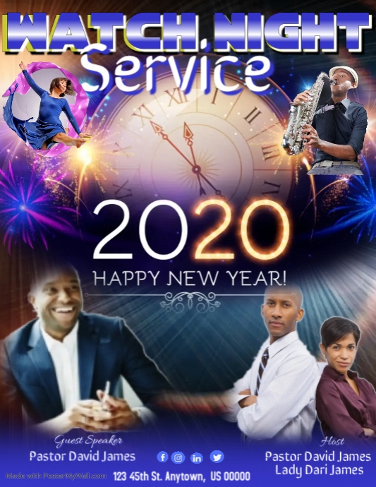 Copy of Watch Night Service | PosterMyWall